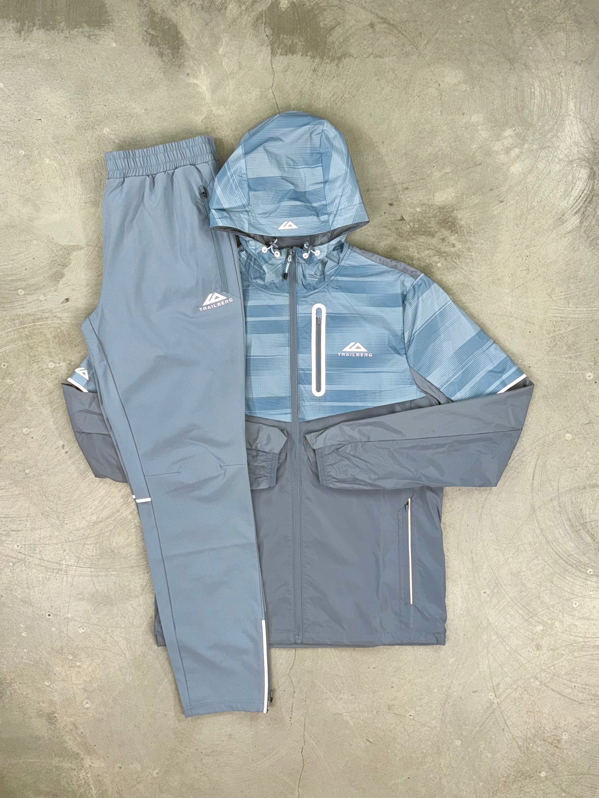 Trailberg - Dimension 2.0 Tracksuit - Blue Frost/Light Grey
